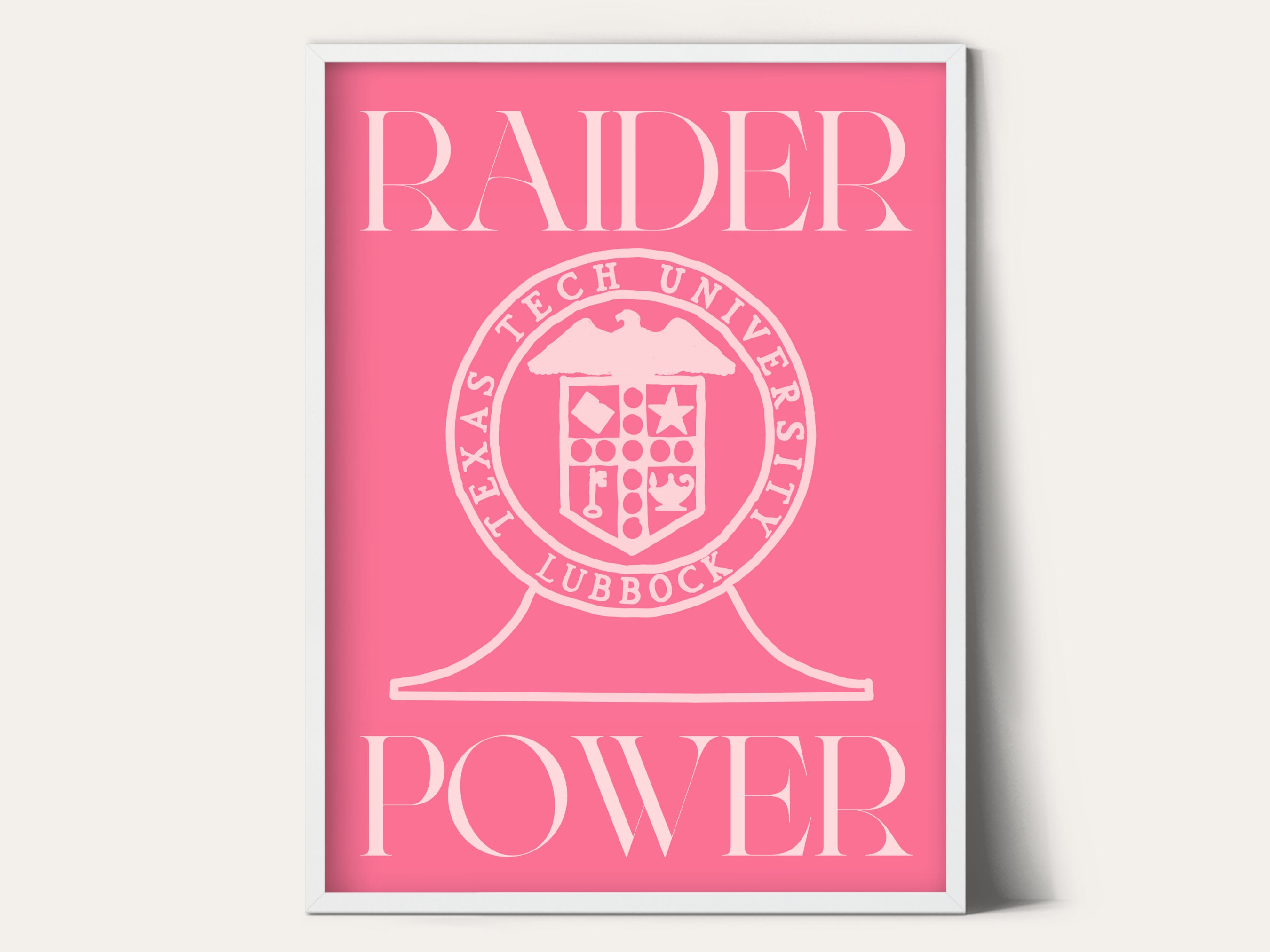 Texas Tech University SET OF 6 Prints, Lubbock Texas, College, Posters ...