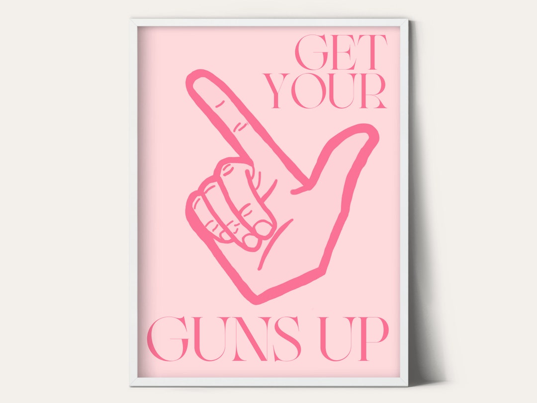 Guns up Texas Tech Poster College Girl- Digital Download - Etsy