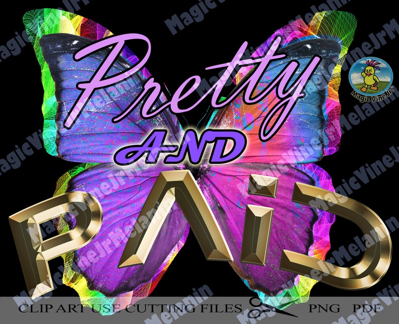 Pretty and Paid, V2, Butterfly, CEO Boss Woman, Small Business Owner ...