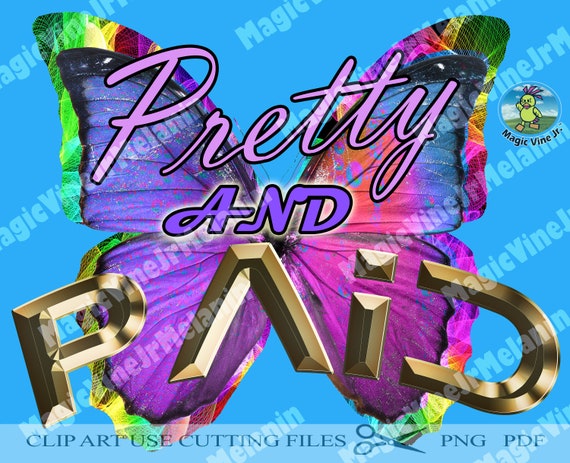 Pretty and Paid V2 Butterfly CEO Boss Woman Small Business - Etsy