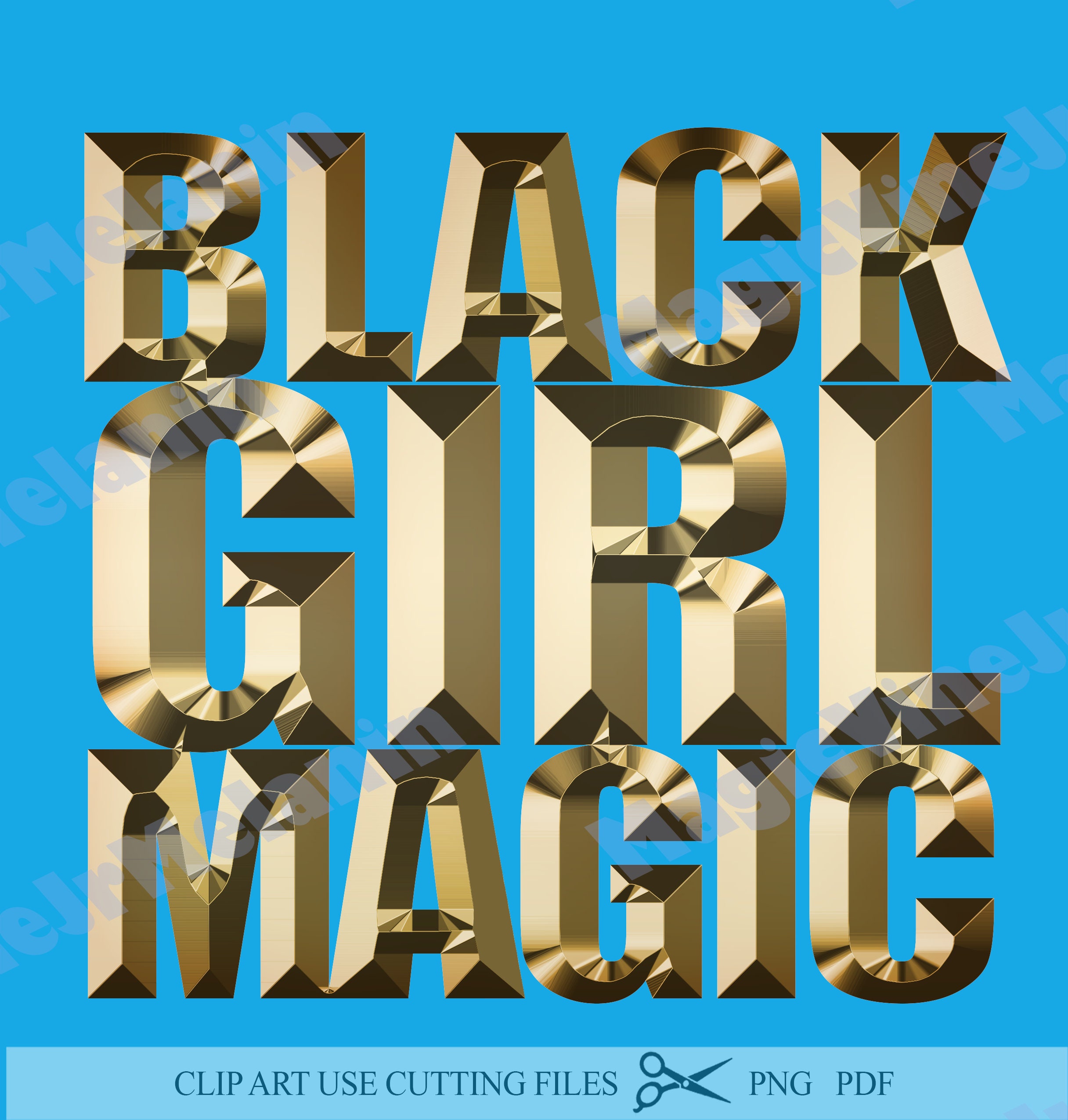 BLACK GIRL MAGIC (gold Logo), Black Woman, Pdf, Png, Afro Girl Png ...