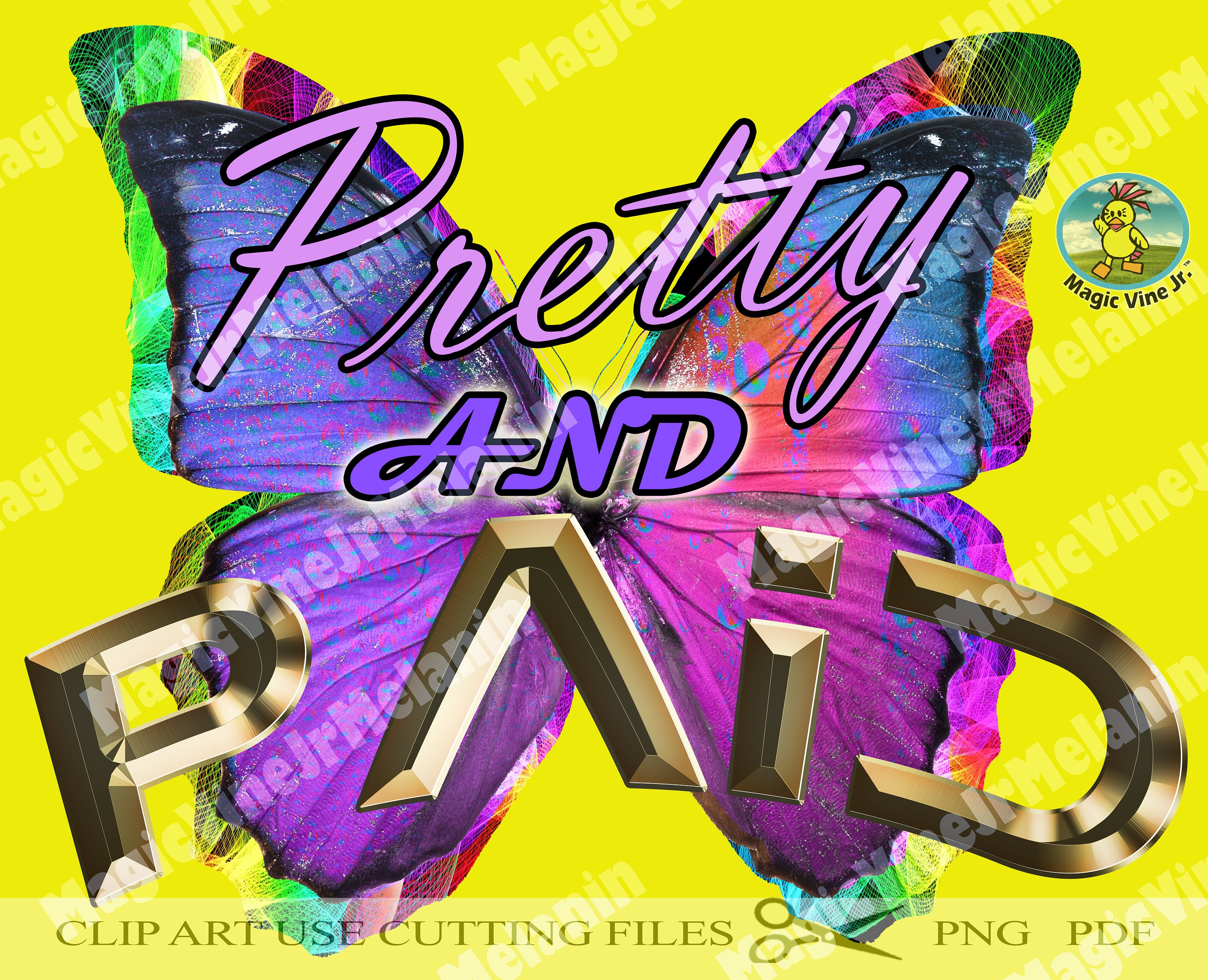 Pretty and Paid, V2, Butterfly, CEO Boss Woman, Small Business Owner ...