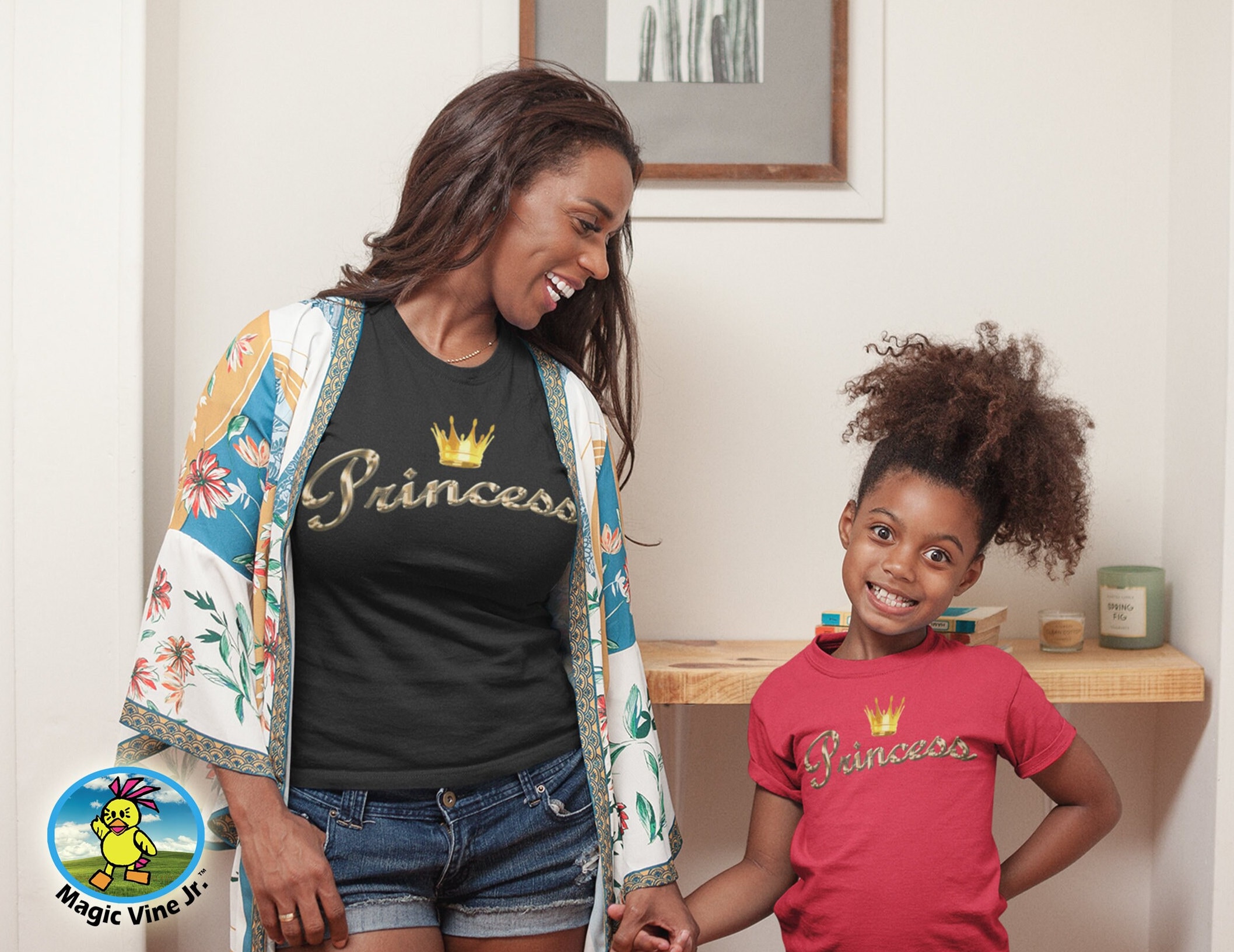 Princess With Gold Crown Clip Art, PNG, PDF, Afro Girl Png, Black Women ...