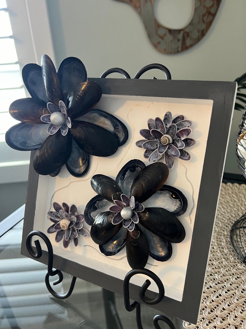Mussel Shell Flower Wall Decor - Etsy