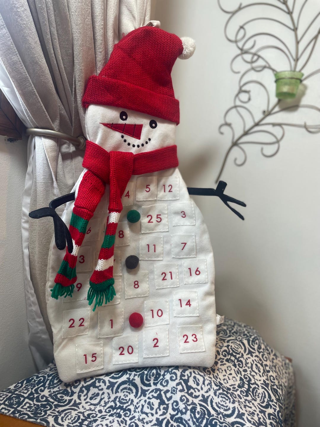 Advent Calendar/christmas Countdown/snowman Countdown Calendar - Etsy