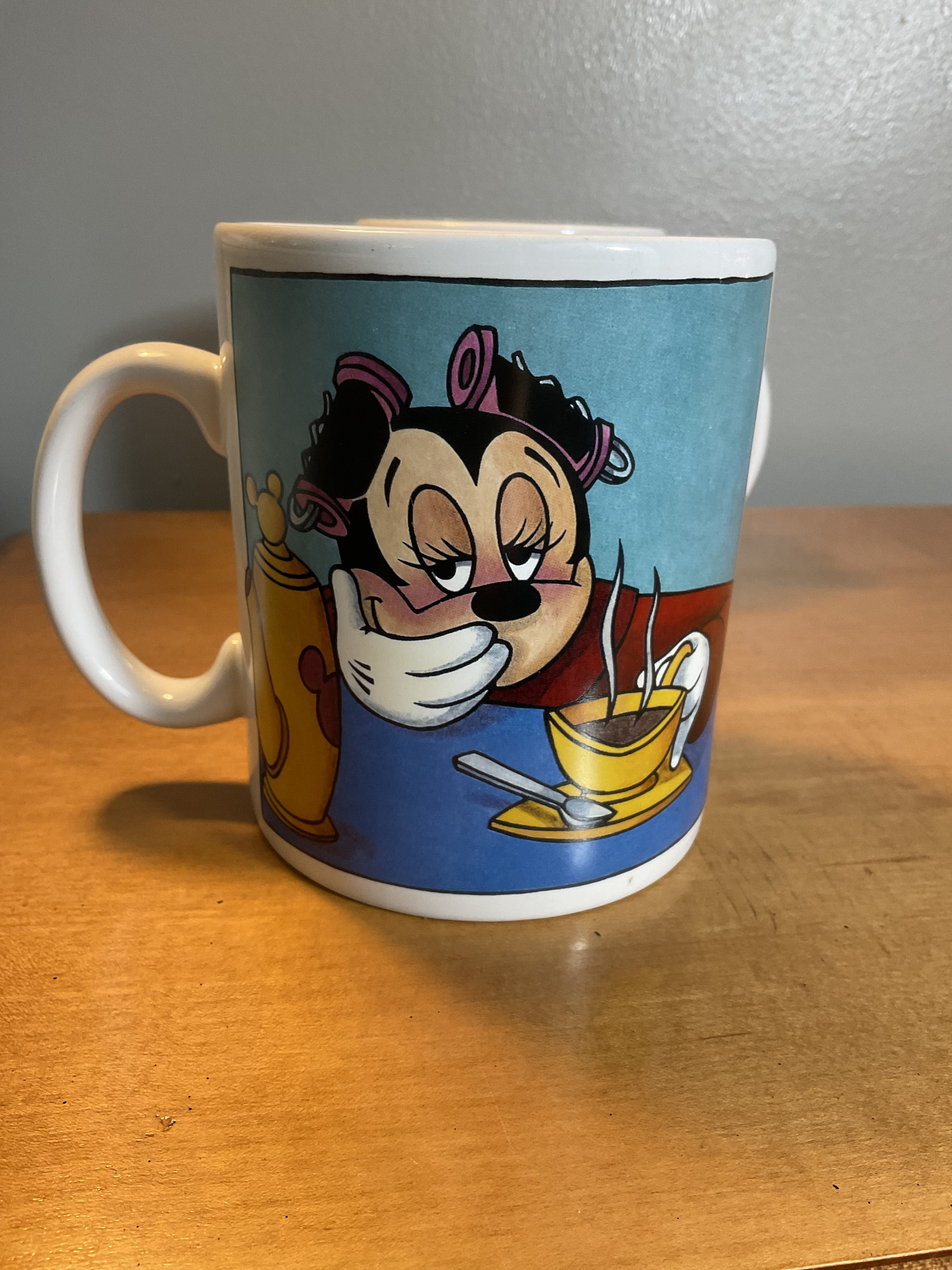 Disney Mickey and Minnie Mouse Sleepy Morning Coffee Mugs - Etsy