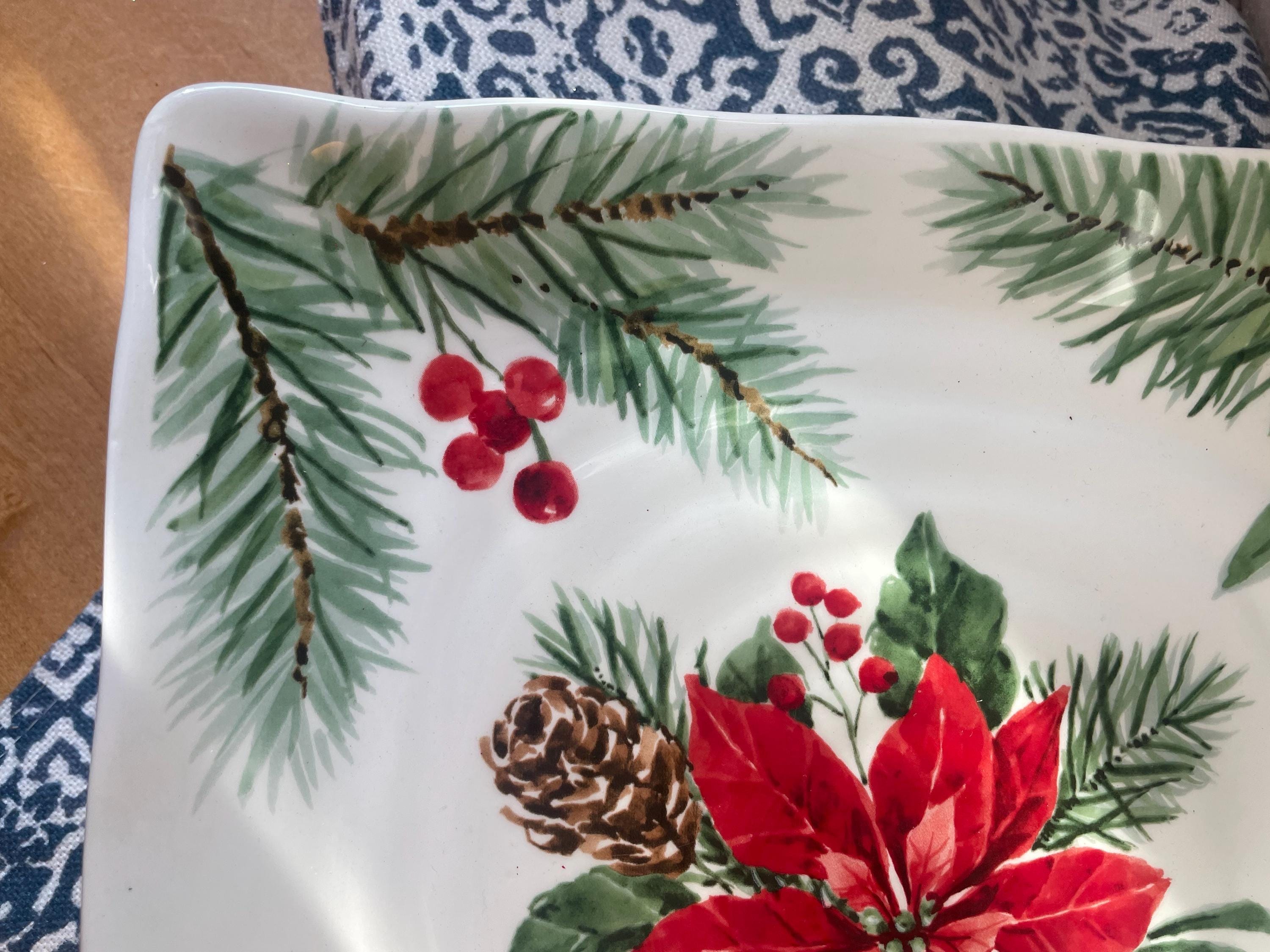 Maxcera Christmas Square Plate/platter - Etsy