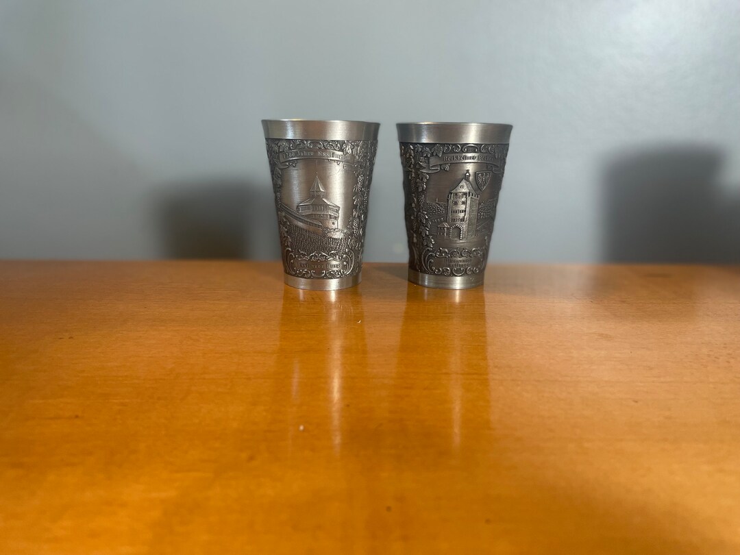 Two Zinn-becker Collectible Pewter Cups - Etsy