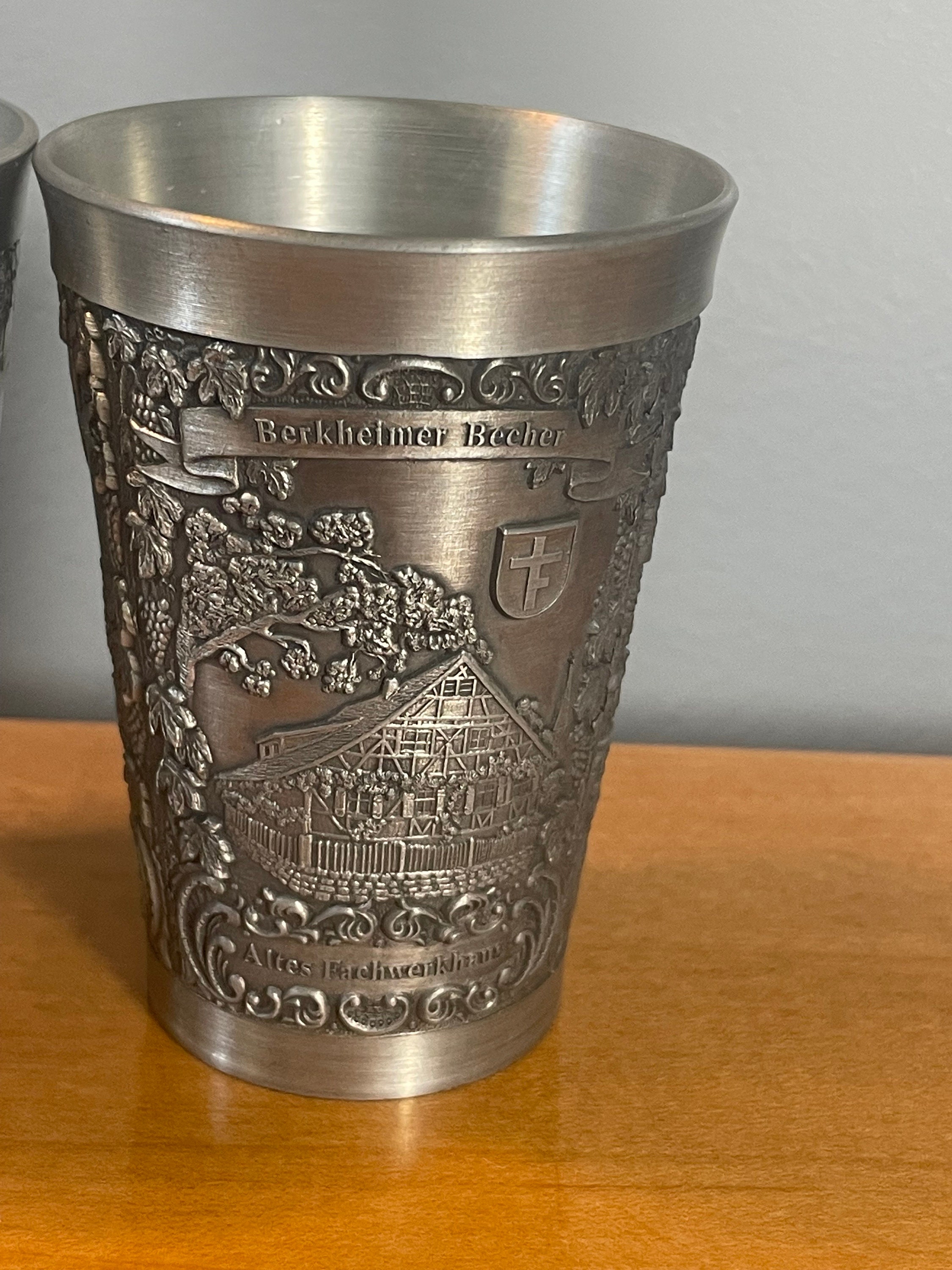 Two Zinn-becker Collectible Pewter Cups - Etsy