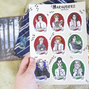 Harry Potter Marauders Stickers Sheet - Etsy