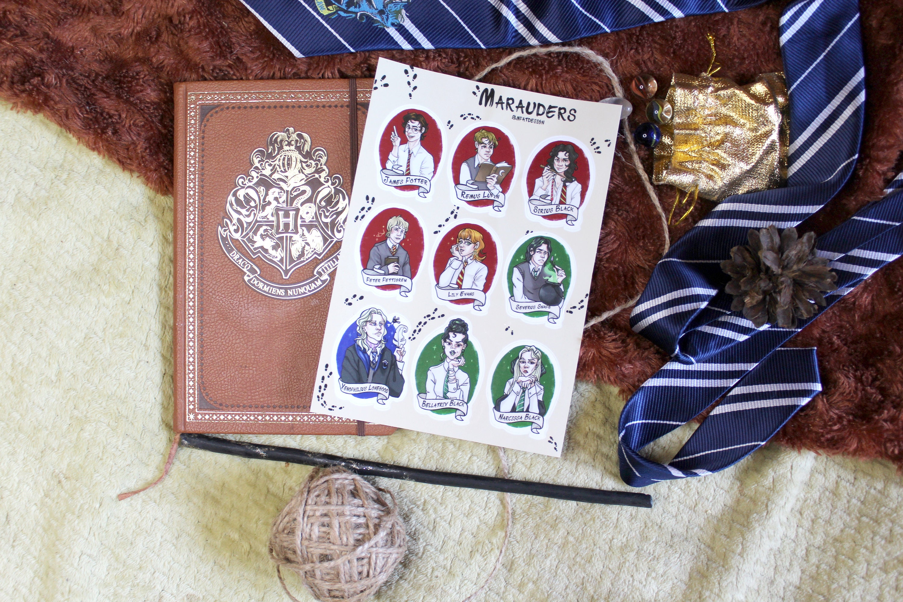 Harry Potter Marauders Stickers Sheet - Etsy