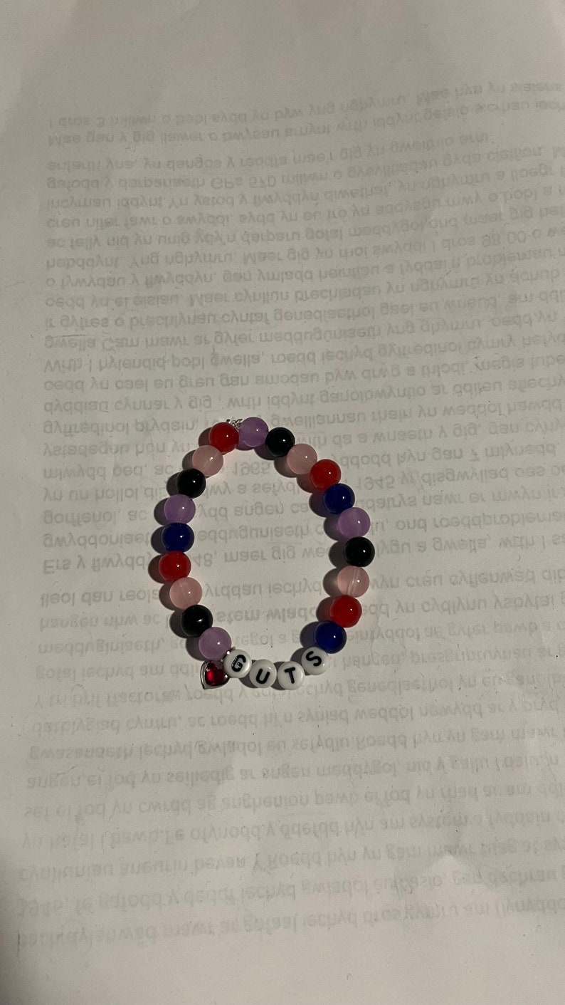 Beaded Olivia Rodrigo Themed Bracelet Perfect For Olivia Rodrigo Fans