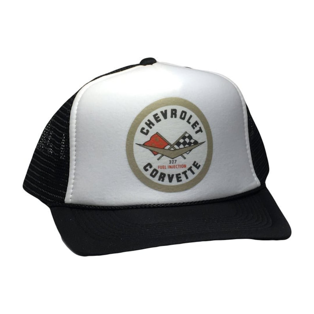 Chevrolet Corvette Trucker Hat Mesh Hat Vintage Snapback Hat Black - Etsy