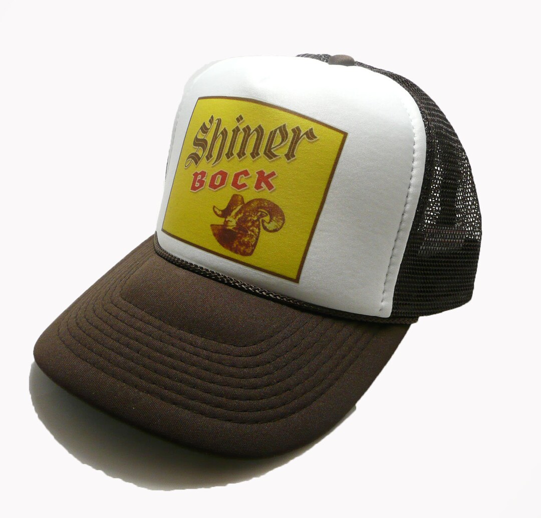 Shiner Rock Beer Trucker Hat Mesh Hat Vintage Snapback Hat Brown - Etsy