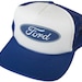 Ford Trucker Hat Mesh Hat Vintage Snapback Hat Blue - Etsy