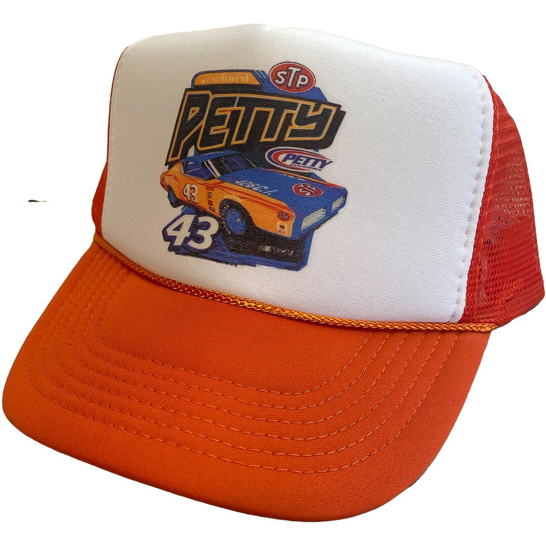 Richard Petty STP Racing Trucker Hat Mesh Hat Vintage Snapback Hat ...