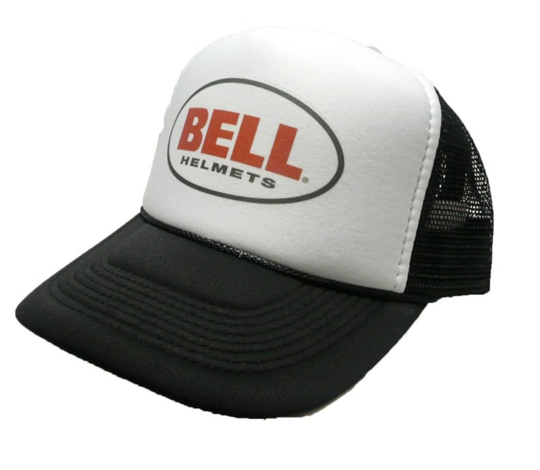 Bell Helmets Trucker Hat Mesh Hat Vintage Snapback Hat Black - Etsy
