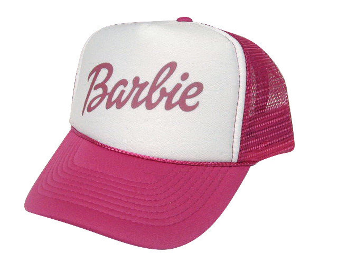 Barbie Trucker Hat Mesh Hat Vintage Snapback Halloween Costume Hat Pink ...