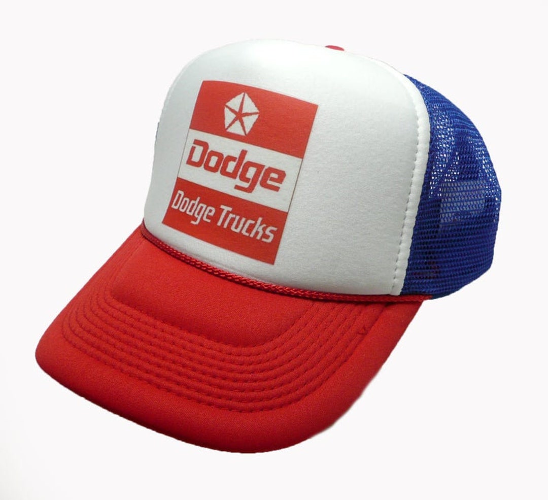 Dodge Trucks Trucker Hat Mesh Hat Vintage Snapback Hat Red/blue - Etsy