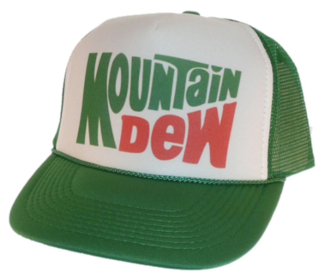 Mountain Dew Trucker Hat Mesh Hat Vintage Snapback Hat Green - Etsy