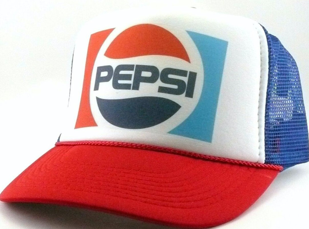 Pepsi Trucker Hat Mesh Hat Vintage Snapback Hat Red/blue - Etsy