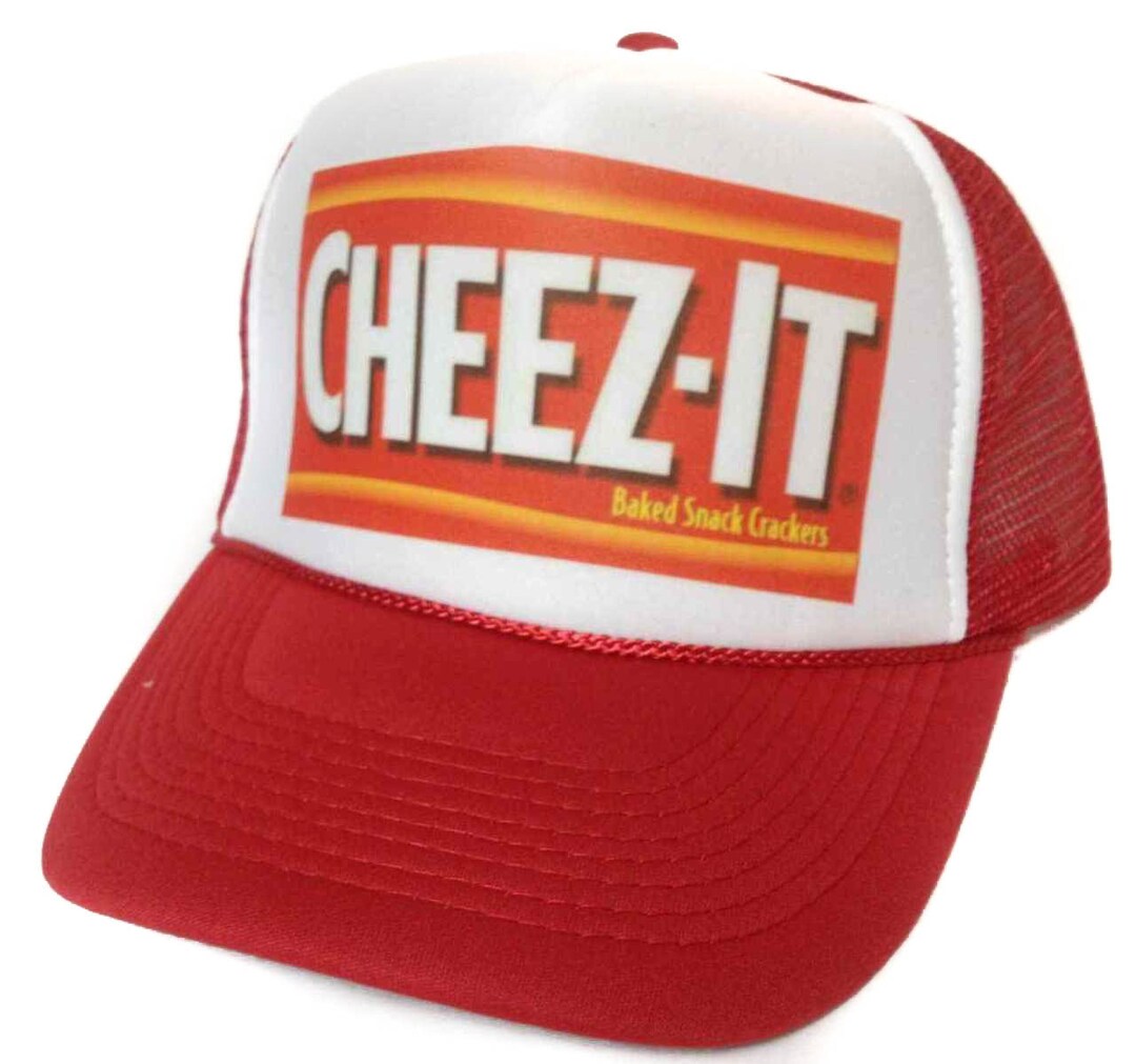 Cheez-it Trucker Hat Mesh Hat Vintage Snapback Hat Red - Etsy