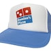 Domino's Pizza Delivery Trucker Hat Mesh Hat Vintage Snapback Halloween ...