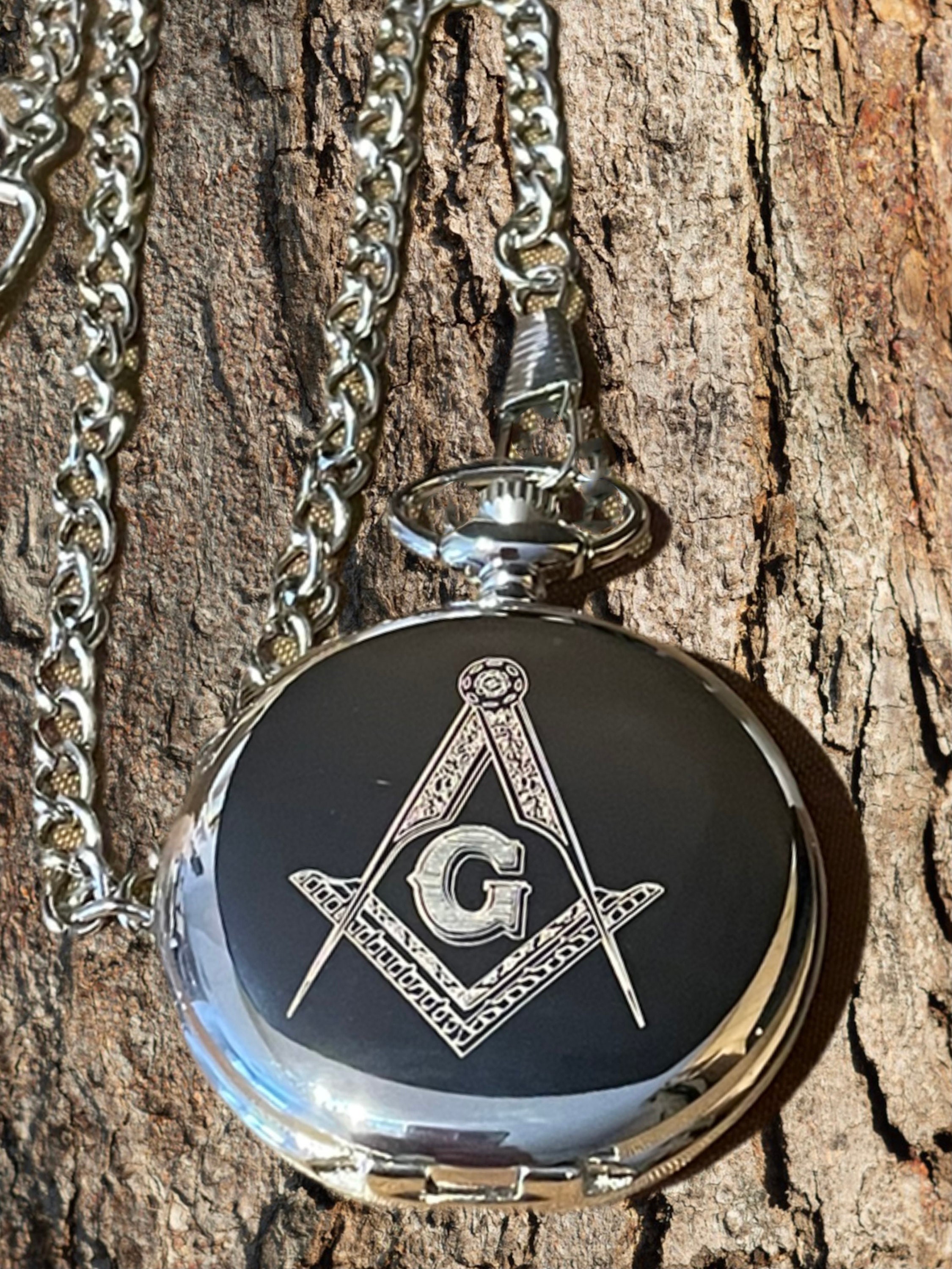 Freemason Pocket Watch Full Hunter Masonic Watch Freemasonry Masons of ...