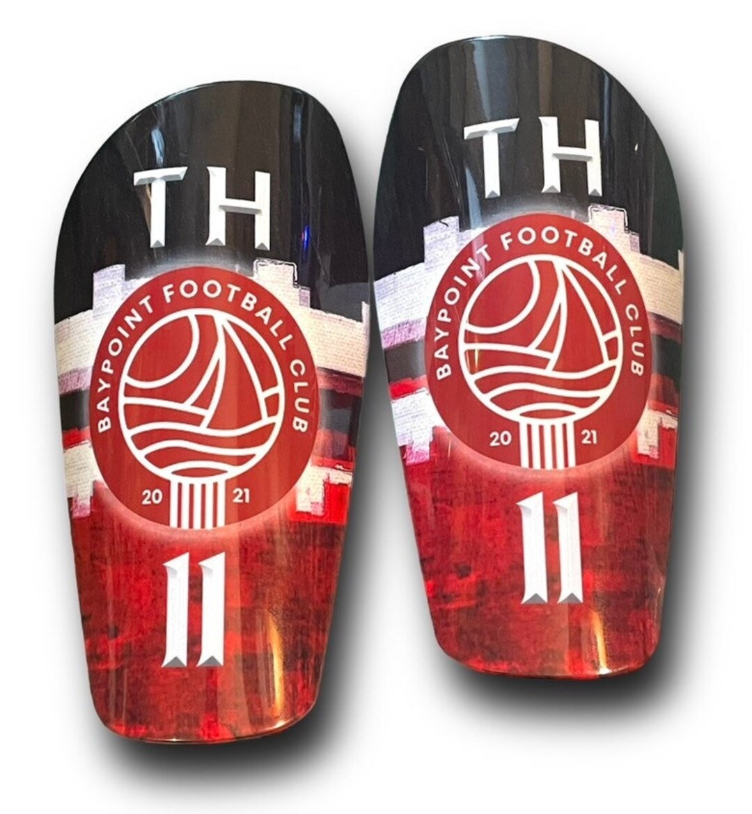 Custom Football Shin Pads: Personalized Photo & Logo Shin Guards - Etsy