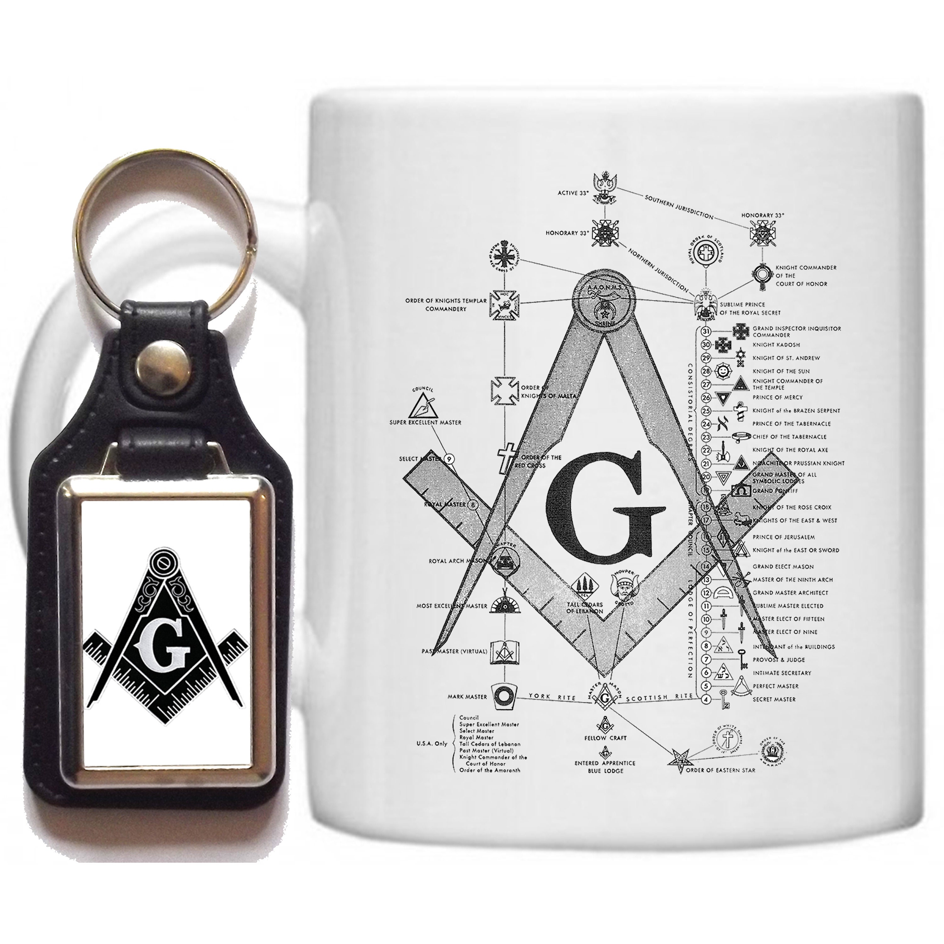 Masonic Freemasons Gift Set Masonic Mug Freemason Cufflinks Masonic ...