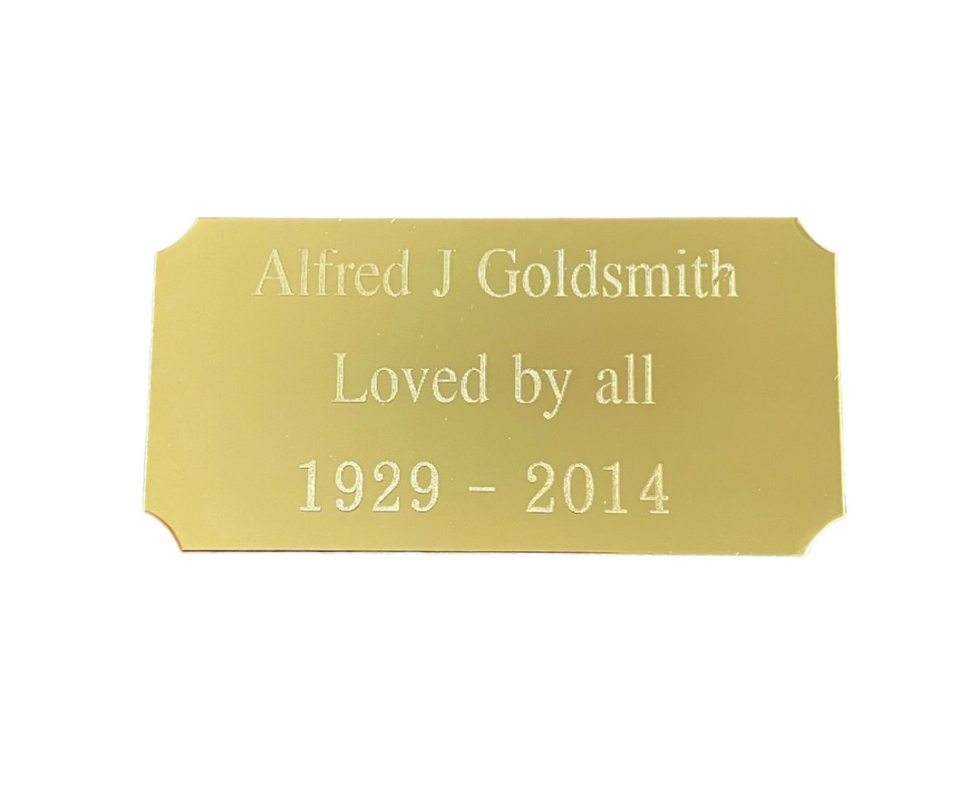 Custom Engraved Plaque: Personalized Trophy Plaque, Self Adhesive - Etsy