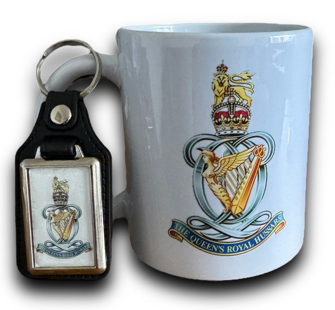 QRH Cap Badge, QRH Kings Crown, Queens Royal Hussars Gift Set, Military ...