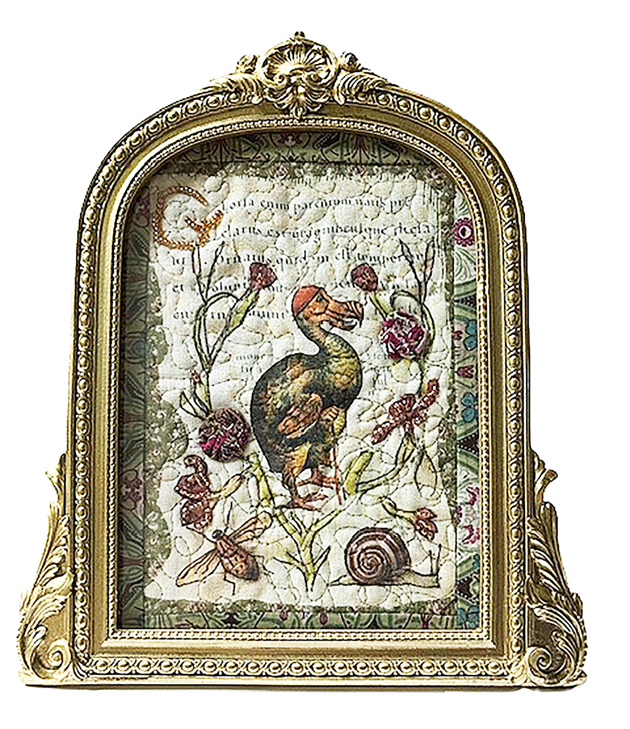Alice in Wonderland Dodo Bird Quilt Art: Whimsical Beaded Decor - Etsy