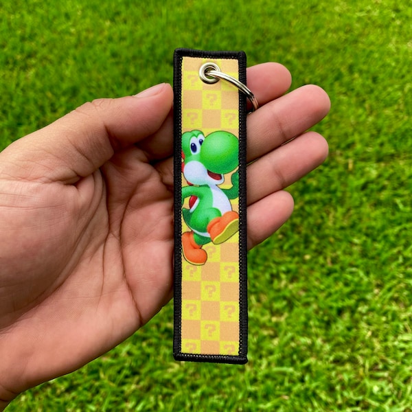 Yoshi Keychain - Etsy