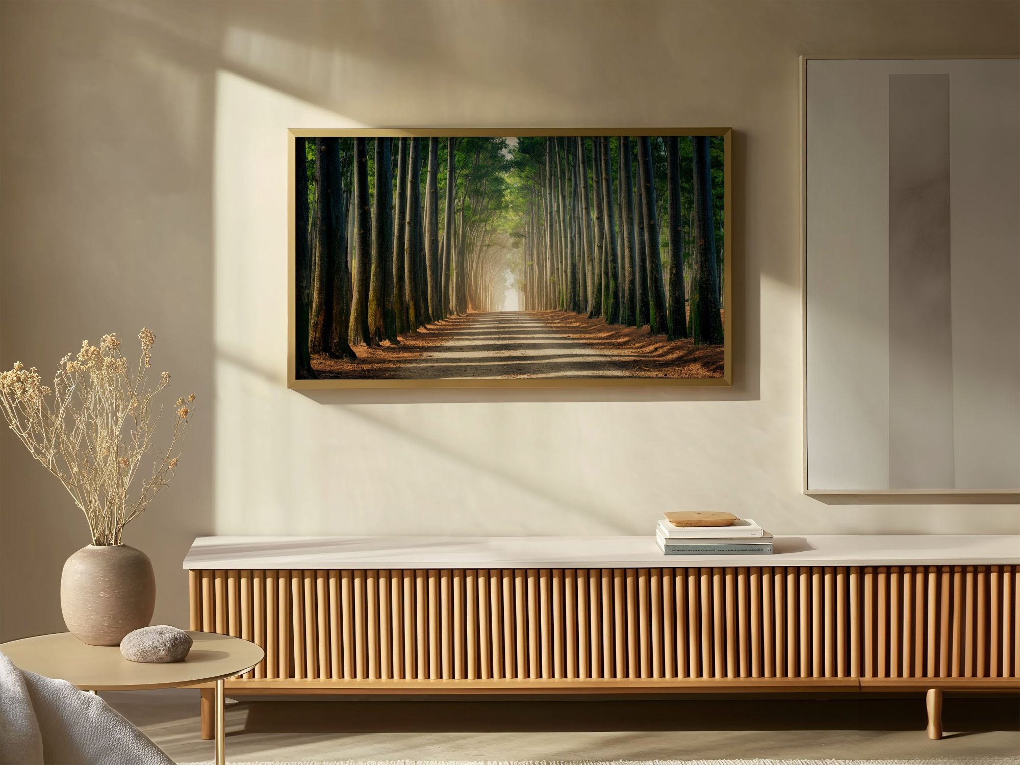 Redwood Road Frame TV Art, Nature Art TV Decor, Scenic Tv Screensaver ...