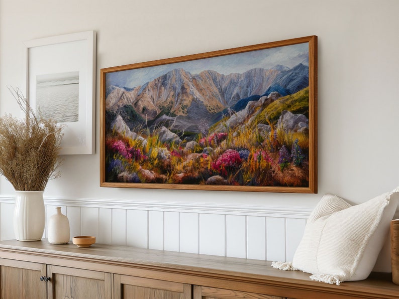 Nature's Preserve Frame TV Art, Panorama Art TV Decor, Spring Tv ...