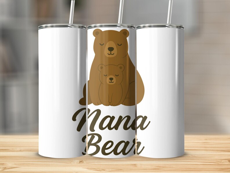 Nana Bear SVG PNG | Cute Bear & Cub SVG Design | Nana Shirt Cricut File ...