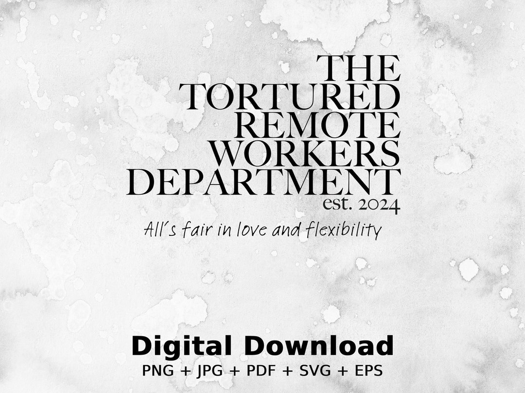 Tortured Remote Workers Department Png Svg, Remote Workers Dept Svg ...