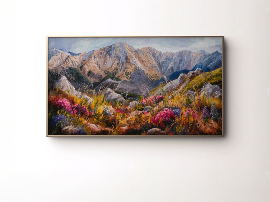Nature's Preserve Frame TV Art, Panorama Art TV Decor, Spring Tv ...