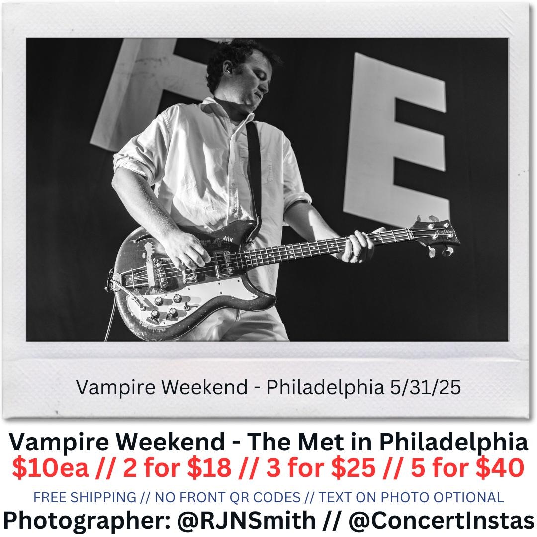 Vampire Weekend – Instant Concert Film Print | the Met Philadelphia 5 ...