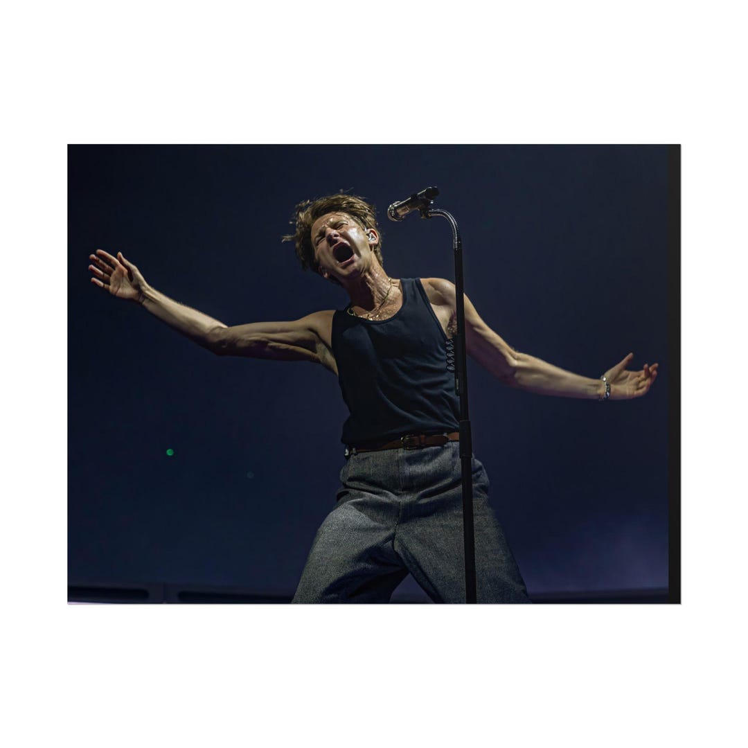 Dave Bayley Singing Poster Rolled Poster | Glass Animals Concert Photo ...