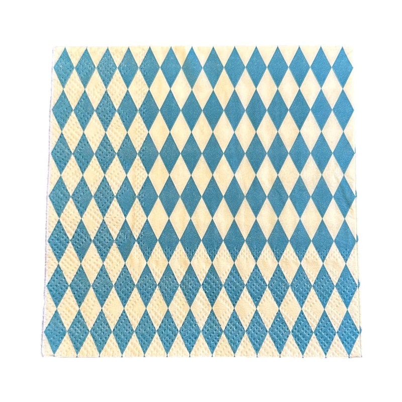 Blue and Turquoise Paper Napkins - Etsy