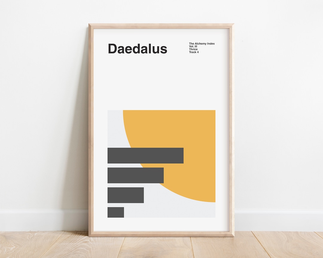 Thrice - Daedalus Inspired Matte Vertical Poster - Etsy