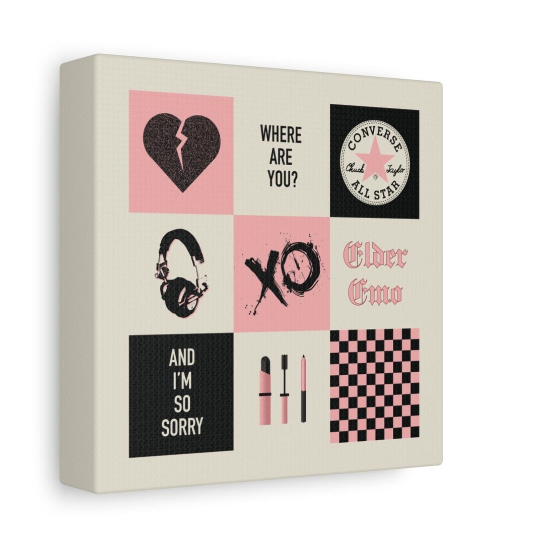 Elder Emo Collage Matte Canvas - Blink-182 Inspired - Etsy