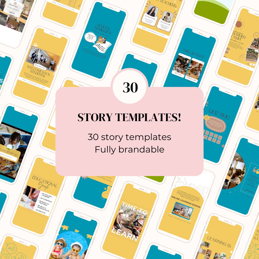 Teacher Instagram Templates, Editable Canva Templates, Education ...