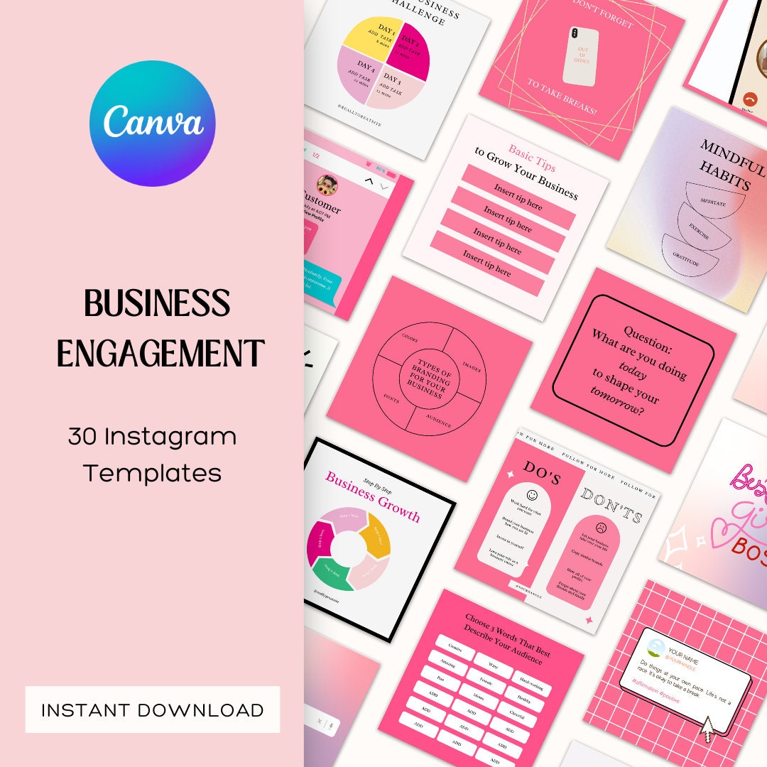 30 Business Instagram Templates, Instagram Post Templates, Business ...