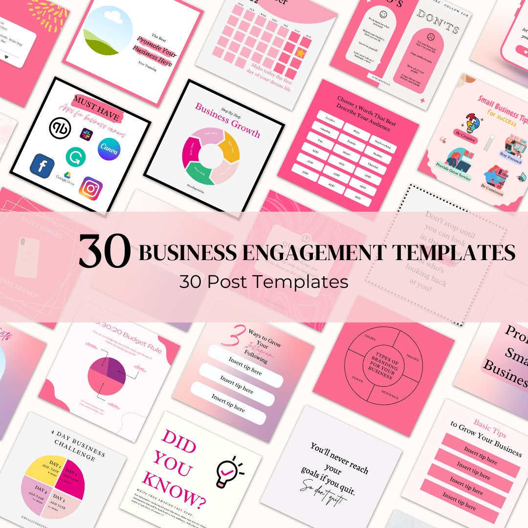 30 Business Instagram Templates, Instagram Post Templates, Business ...