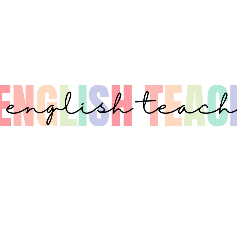 English Teacher Svg - Etsy