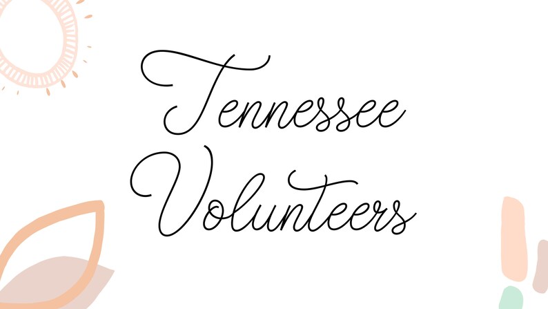 Tennessee Volunteers PNG | SVG | VOLS - Etsy