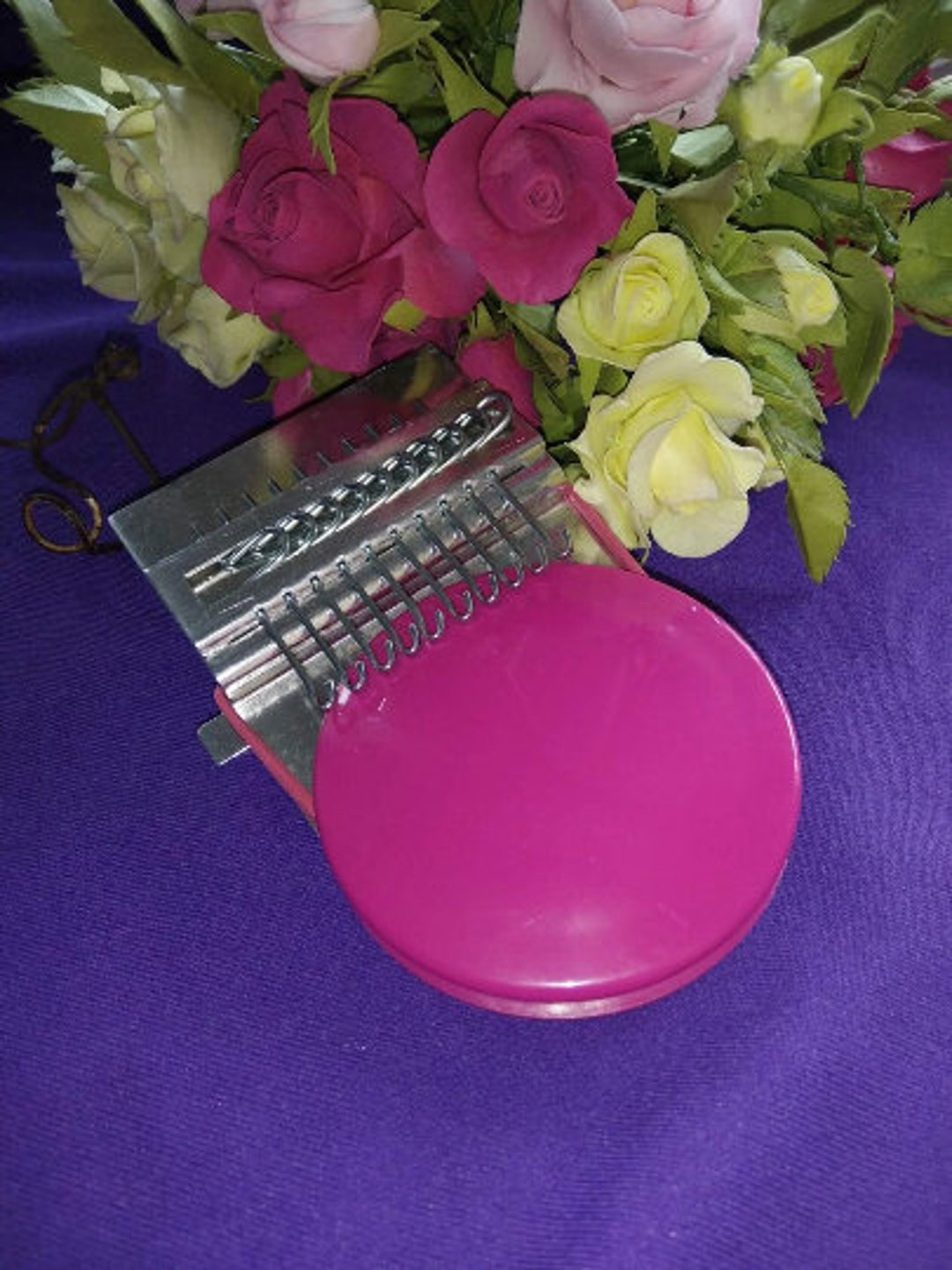 Speedweve Type, Small Loom, Darning Tool With Plastic Disc (10 Hooks ...